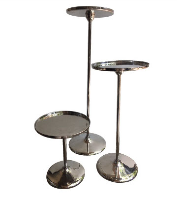 Silver Metal Stands - Oh So Pretty Events & Rentals