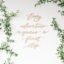 Calligraphy Sign - Oh So Pretty Events & Rentals